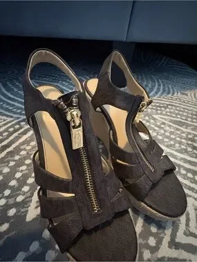 Michael Kors | Shoes | Michael Kors Espadrille Wedge Sandals | Poshmark